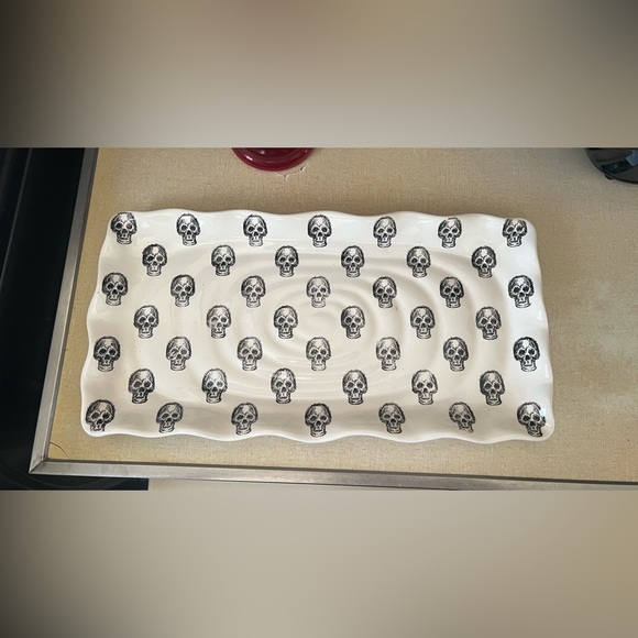 Kitchen | Heavy Glass Skull Tray | Poshmark